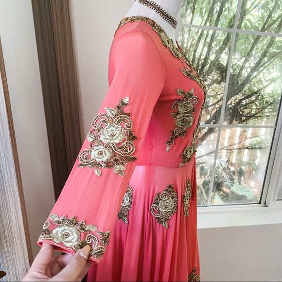 Dresses | Indian Pakistani Heavy Anarkali Dress | Poshmark
